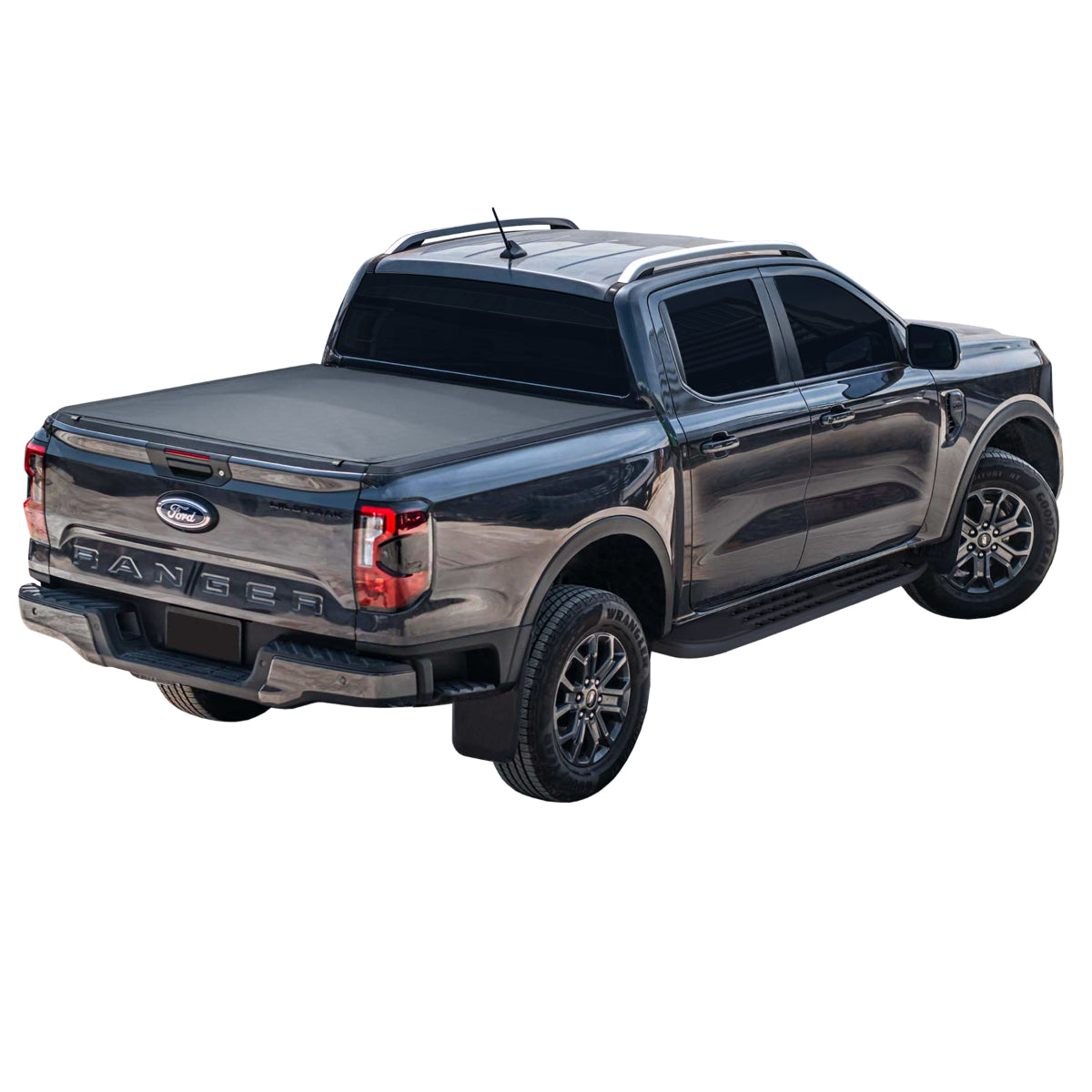 Drill-Less Velcro Roll Up Tonneau Cover To Fit Ford Next Gen Ranger Du ...