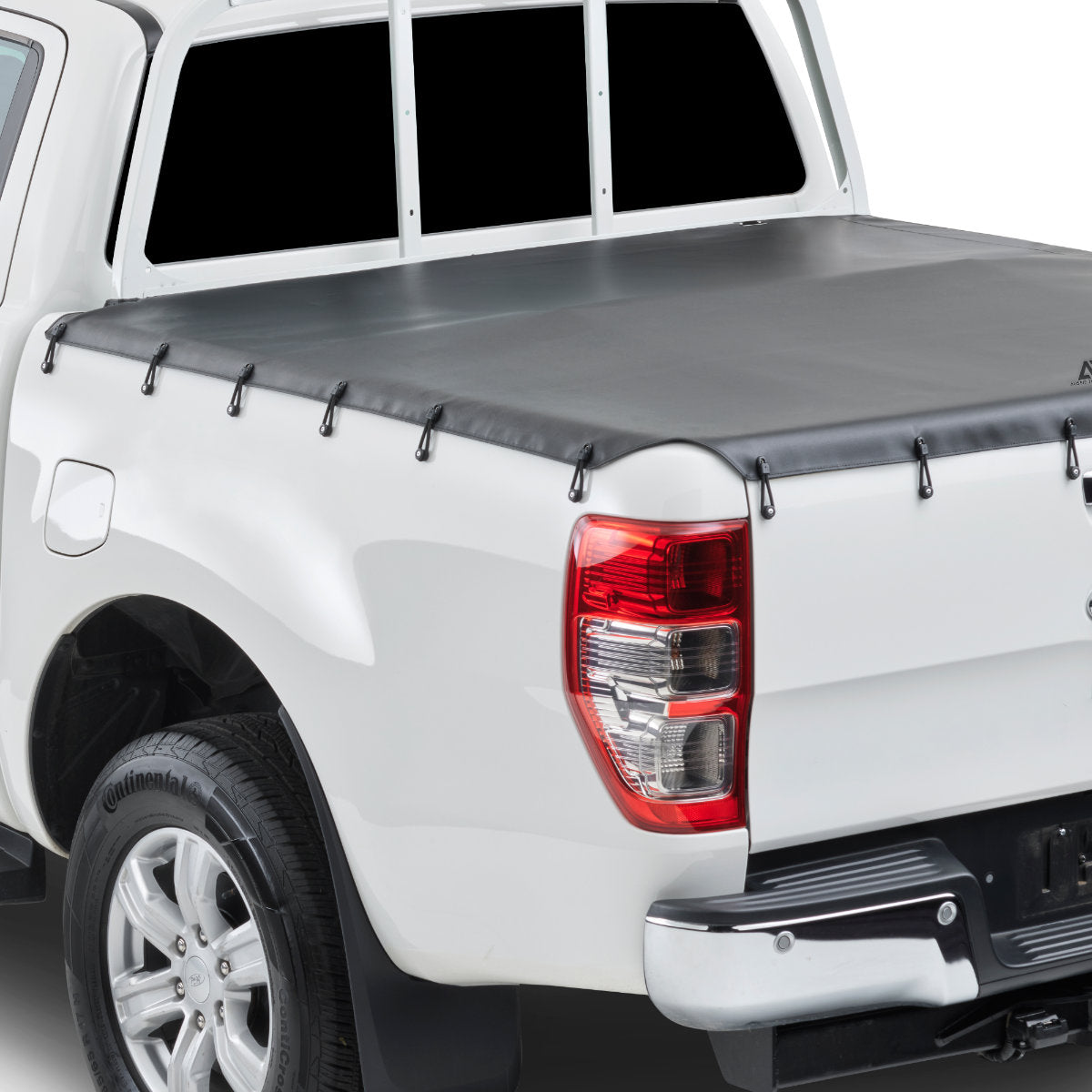 Bunji Loop Tonneau Cover To Fit Holden Rodeo TF Dual Cab Fitted With H ...