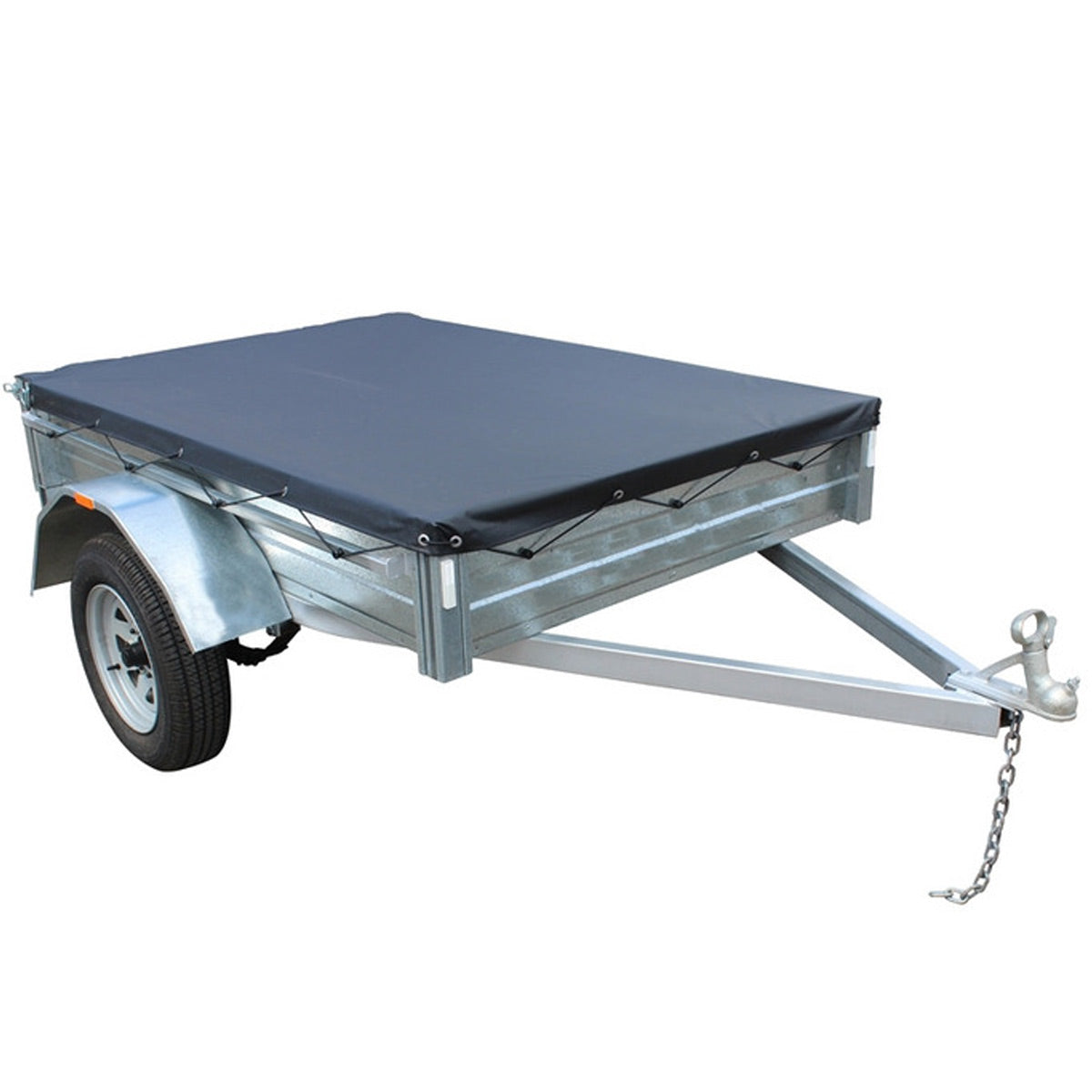 Universal Rope Box Trailer Tonneau Cover To Fit 7' x 5' Box Trailers ...